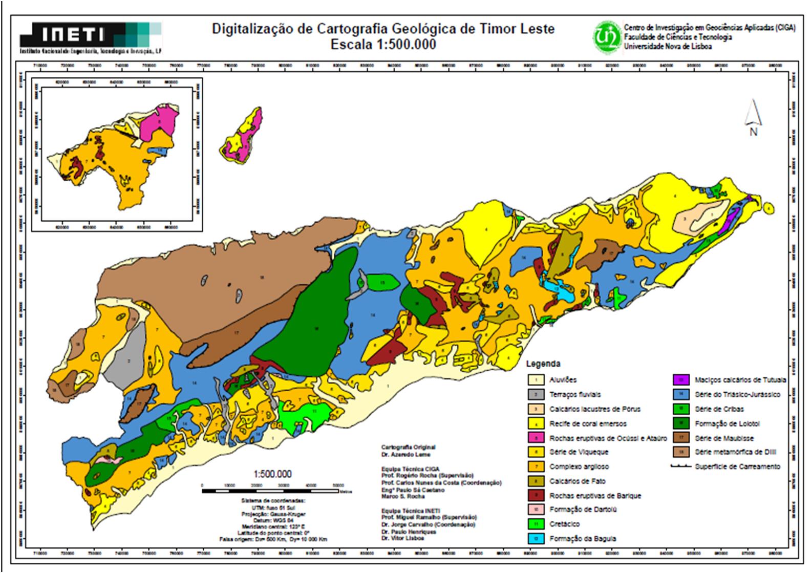 VITAL VILANOVA E JOANA FERNANDES: MAPA GEOLÓGICO DE TIMOR LESTE