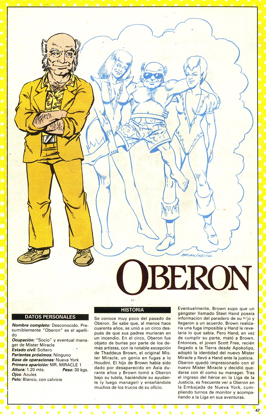 Fichas de Superheroes Marvel y DC: Oberon y Snapper Car