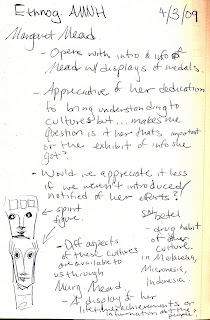 Ethnography of the Natural History Museum: Field Notes: Margaret Mead