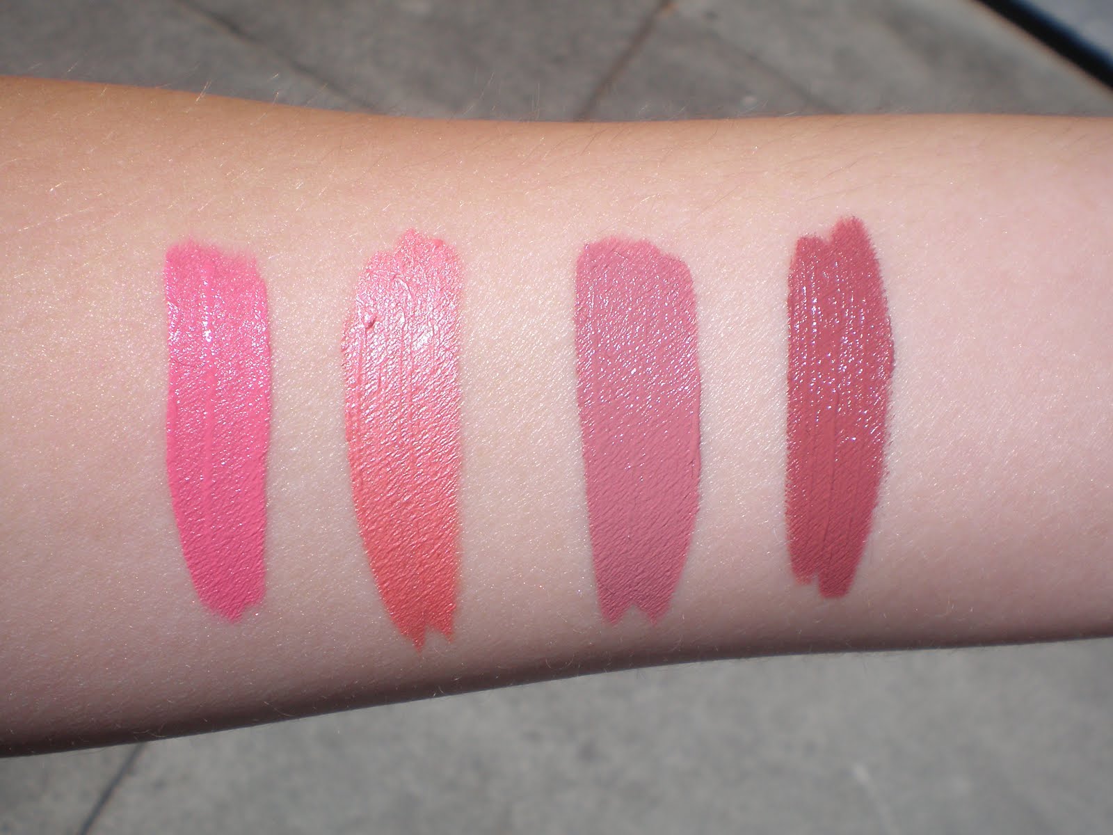 color my world with lipstick: swatches: stila long wear liquid lip colors!