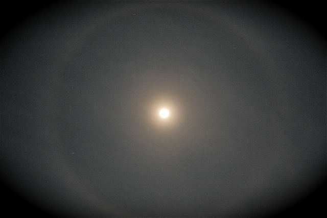 Images of beauty within and beyond: Full Moon with Halo