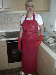 scullerymaids: scullery maid in white rubber apron