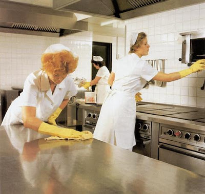 scullerymaids: scullery maids in yellow rubber gloves