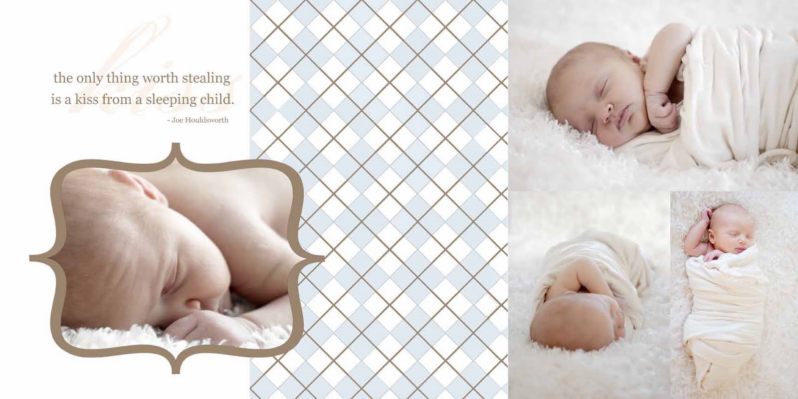 Green Zinnia Studio: Baby Boy Blues Photobook Template