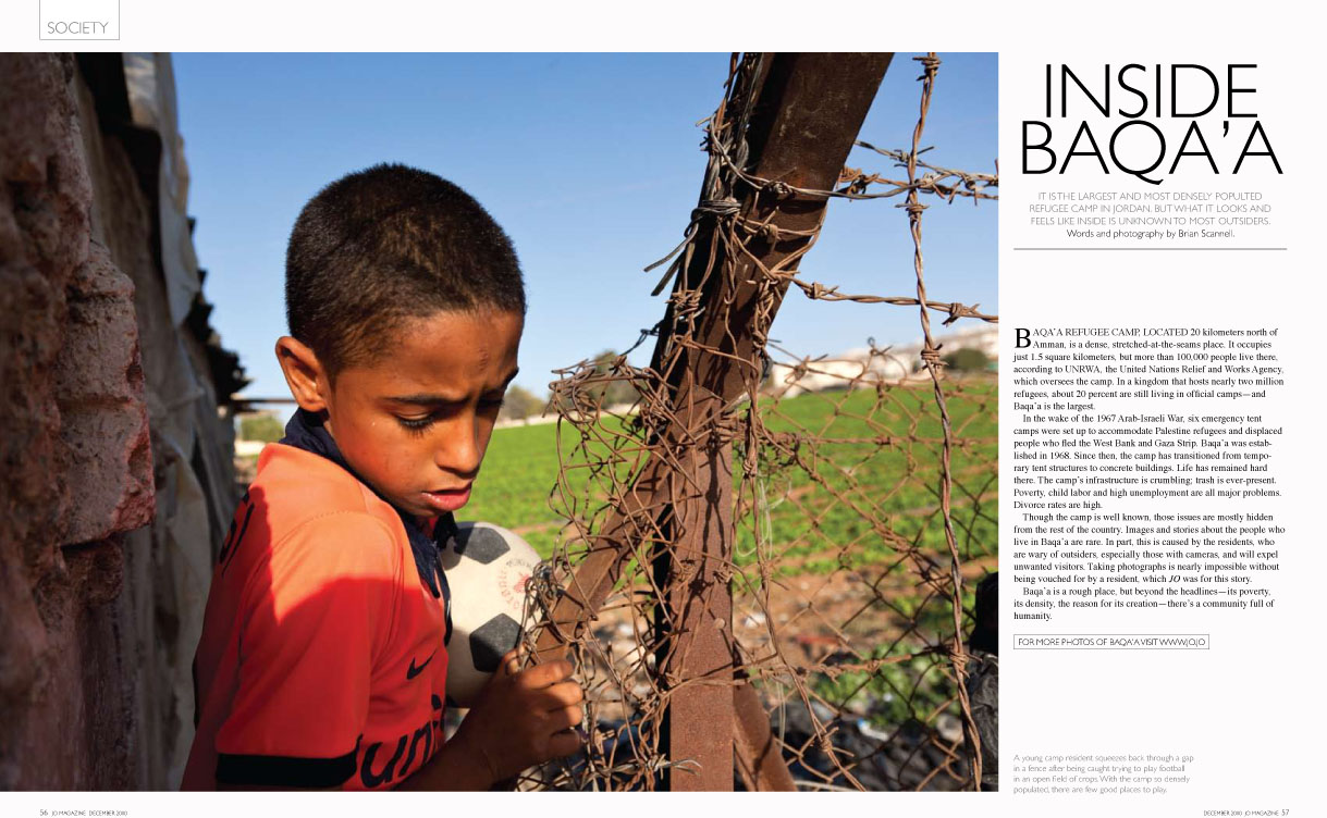 HAPPY MEDIUM STUDIOS: INSIDE BAQA'A CAMP