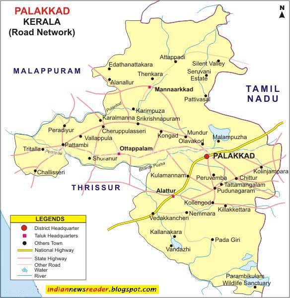 Indian News Reader: Kerala Tourism - Palakkad