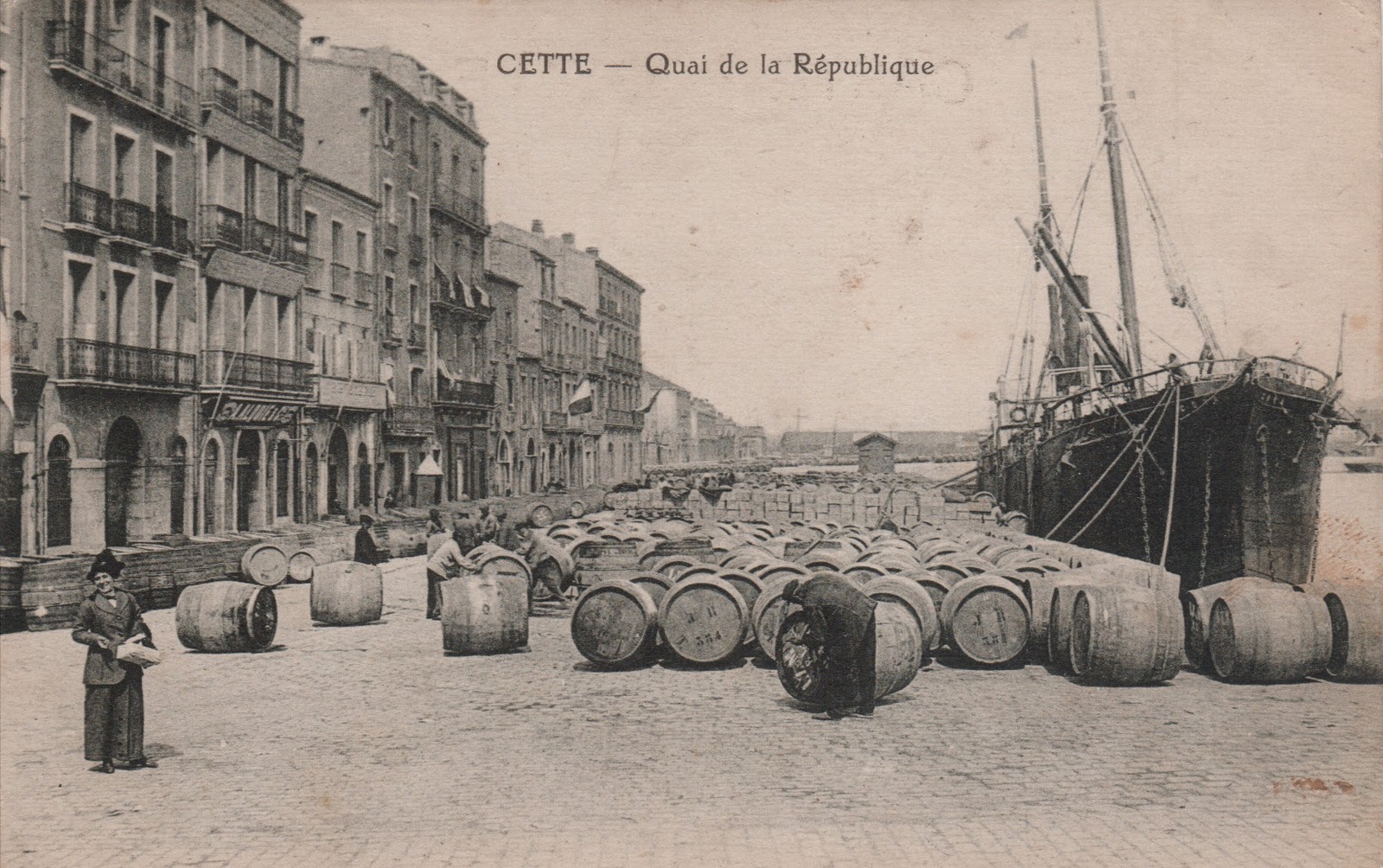 Archives maritimes: Le port de Sète, débouché du canal du Midi