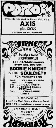 IT'S ALL THE STREETS YOU CROSSED NOT SO LONG AGO: 1972 Ads: Popcorn Pub