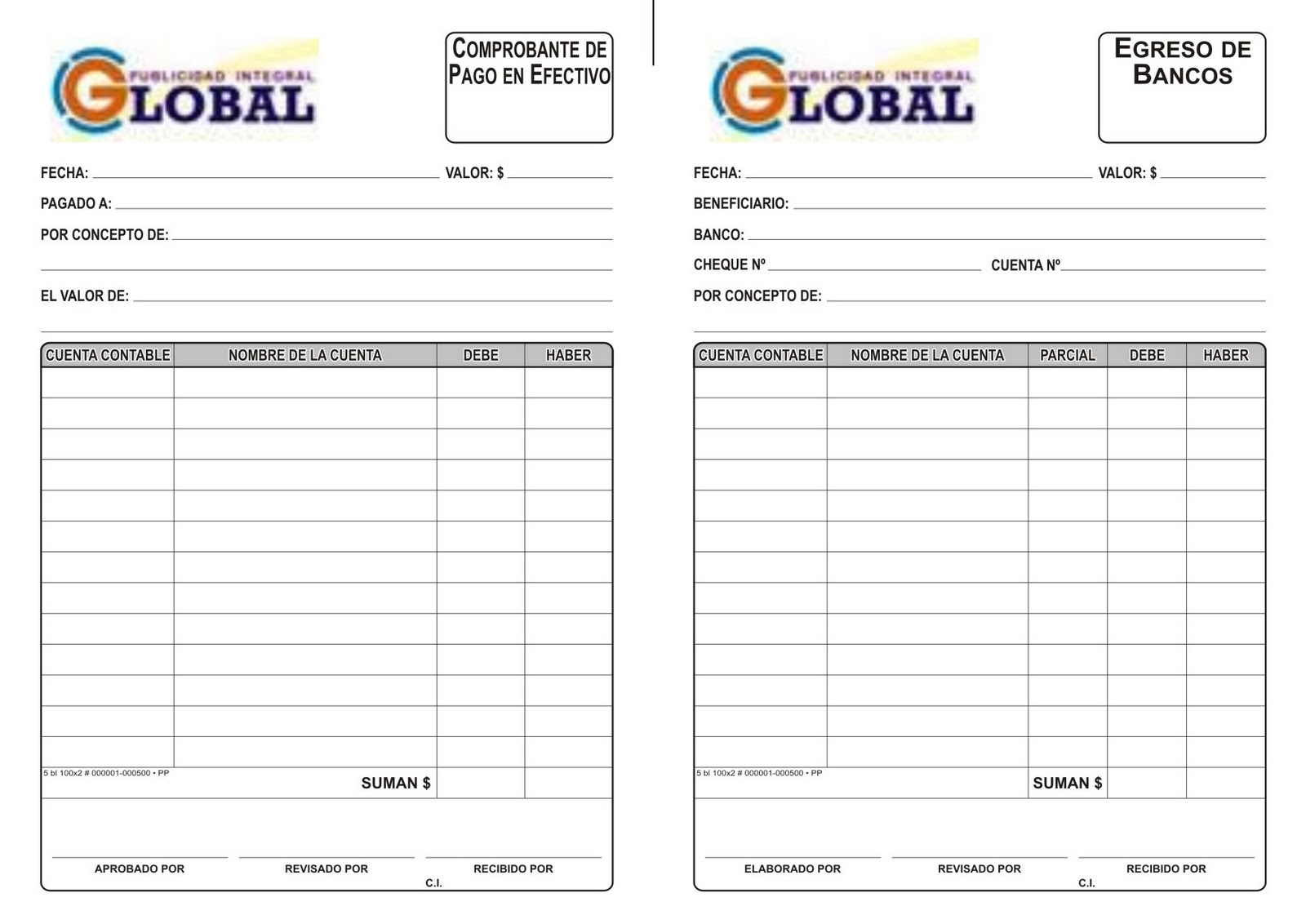 Asesoria Imagen & Negocios: PAPELERIA - GLOBAL