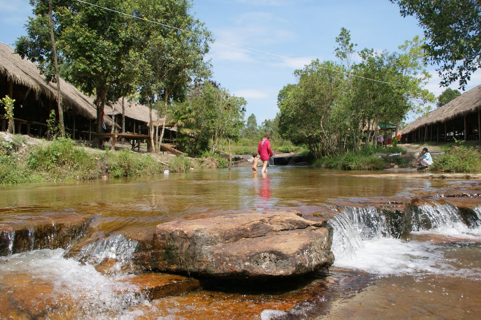 Voyage en famille au Cambodge: Les cascades de Kbal Chay