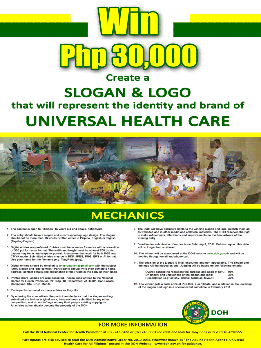 Northern Mindanao Health Information Network: WIN PHP 30,000 - SLOGAN ...