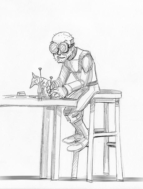 Ron's Sketchbook: Marvel One-A-Day - Day 64: Puppet Master