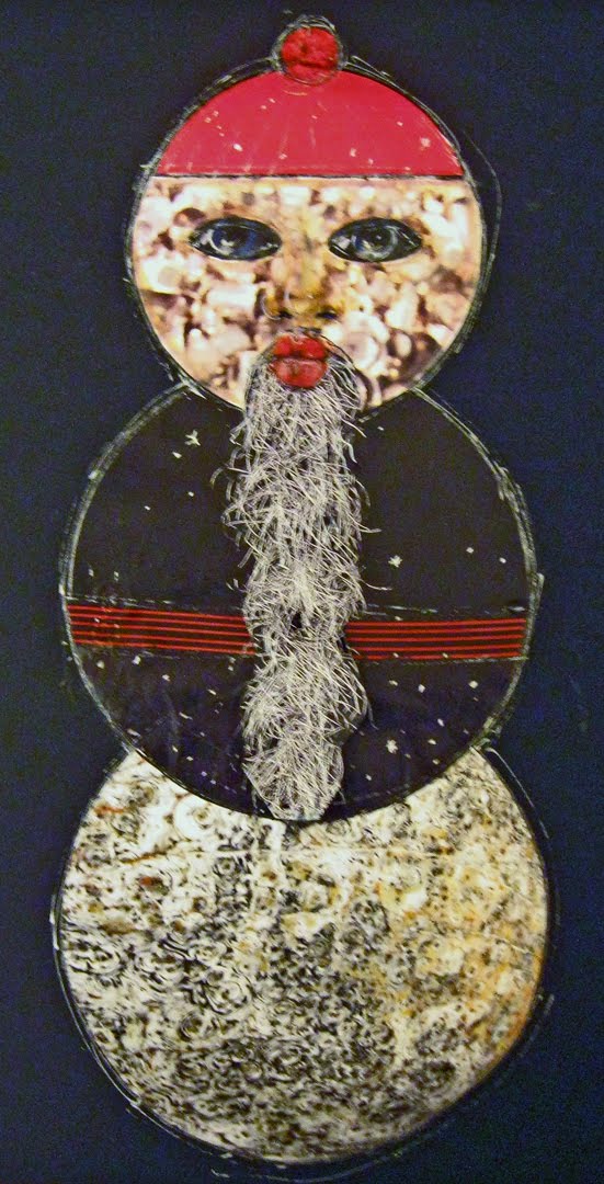 mandala-a-day: Day 349 Mandala -esque Snowman/Santa 12-15-10: magazine ...