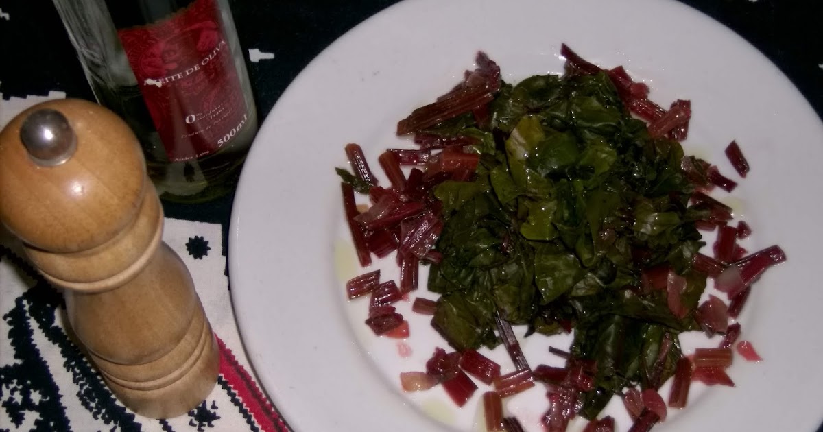 Lá de casa: Refogado de rama de beterraba