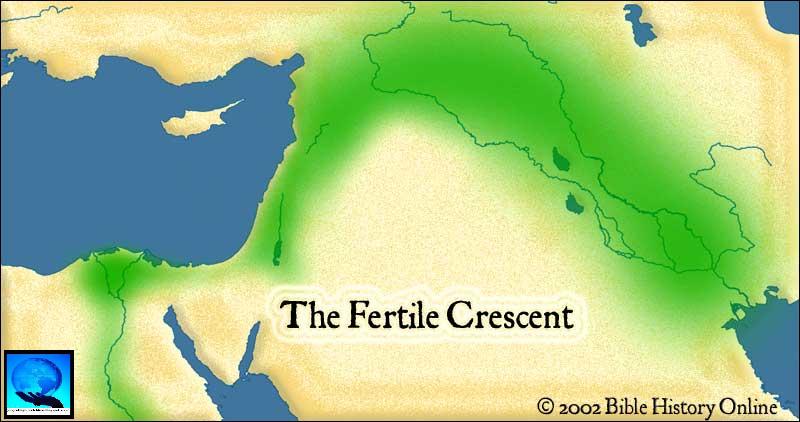 Geografia Geral e Bíblica : Mapa do Crescente Fértil