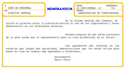 Manual Secretarial: Memorandum