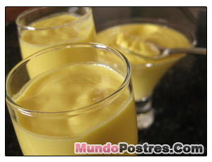 MOUSSE DE MANGO Y ALMENDRA | RECETAS PARA POSTRES