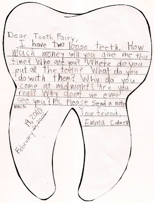 Meep Meep Roar Meep: Letter to the Tooth Fairy