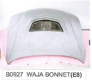 REV MOTORSPORT: Waja front bonnet (Evo8,Evo9,Ings,G-concept) hard fiber