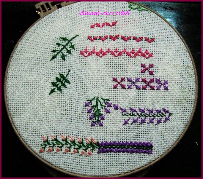 Vani's blog 2 : TAST 2010 Week 26 Chained Cross Stitch