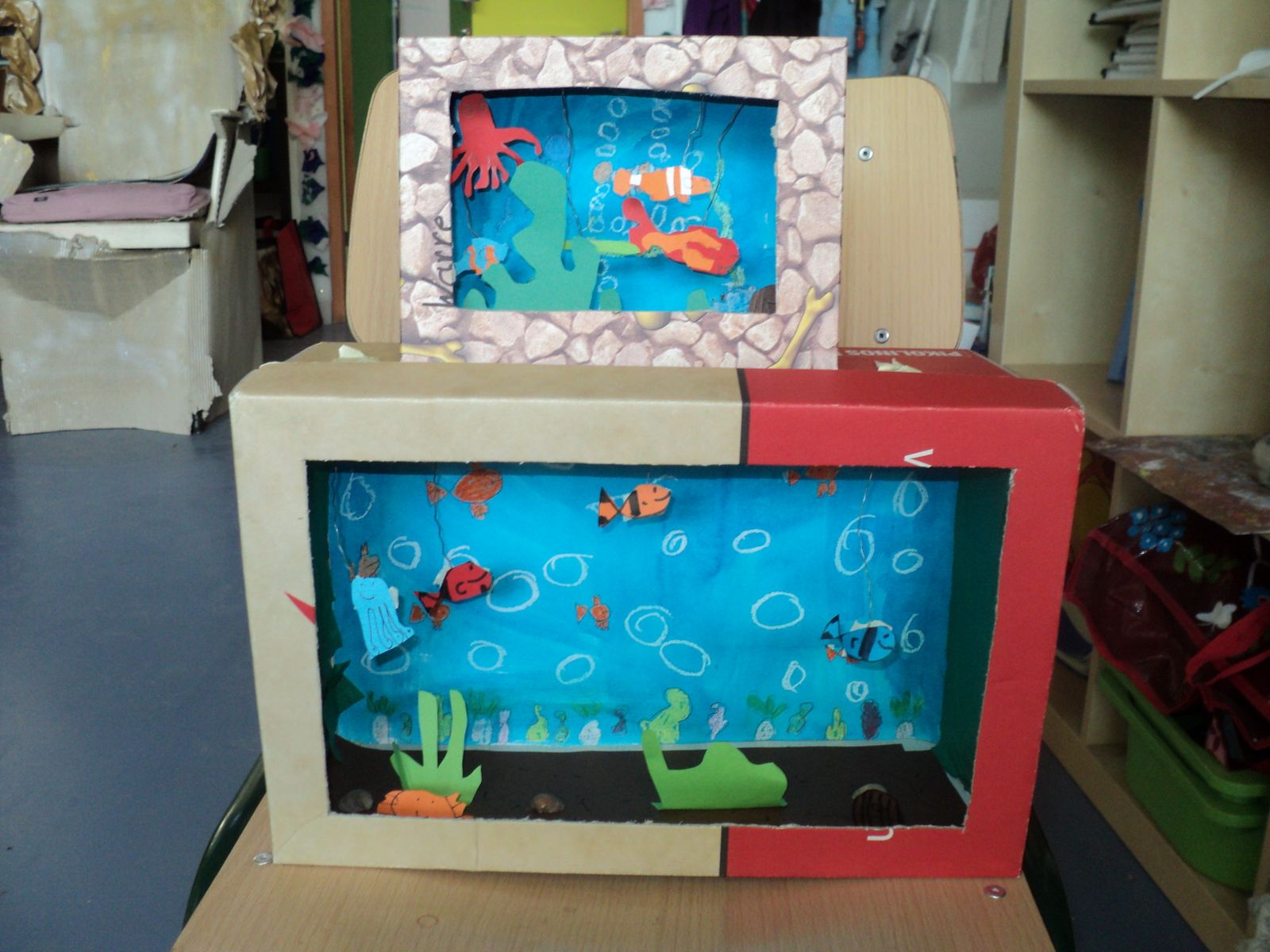 Levensboomblog jongste lager: Visje, visje,... in de kijkdoos