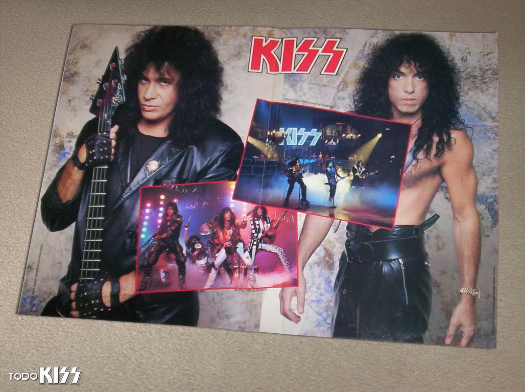 Todo Kiss: Mini poster de Kiss, año 1990