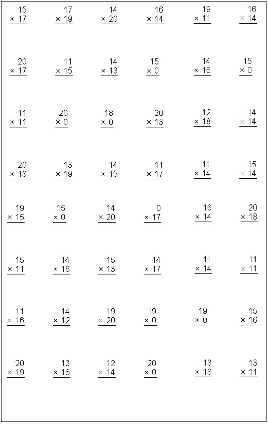 ATIVIDADES PARA APOIO PEDAGÓGICO: Multiplicação