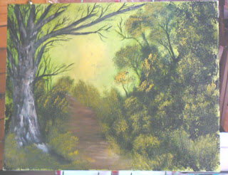 My Painting Studio: Forest Edge painting