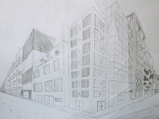 RJH Art Class: Two-Point Perspective Street Scene
