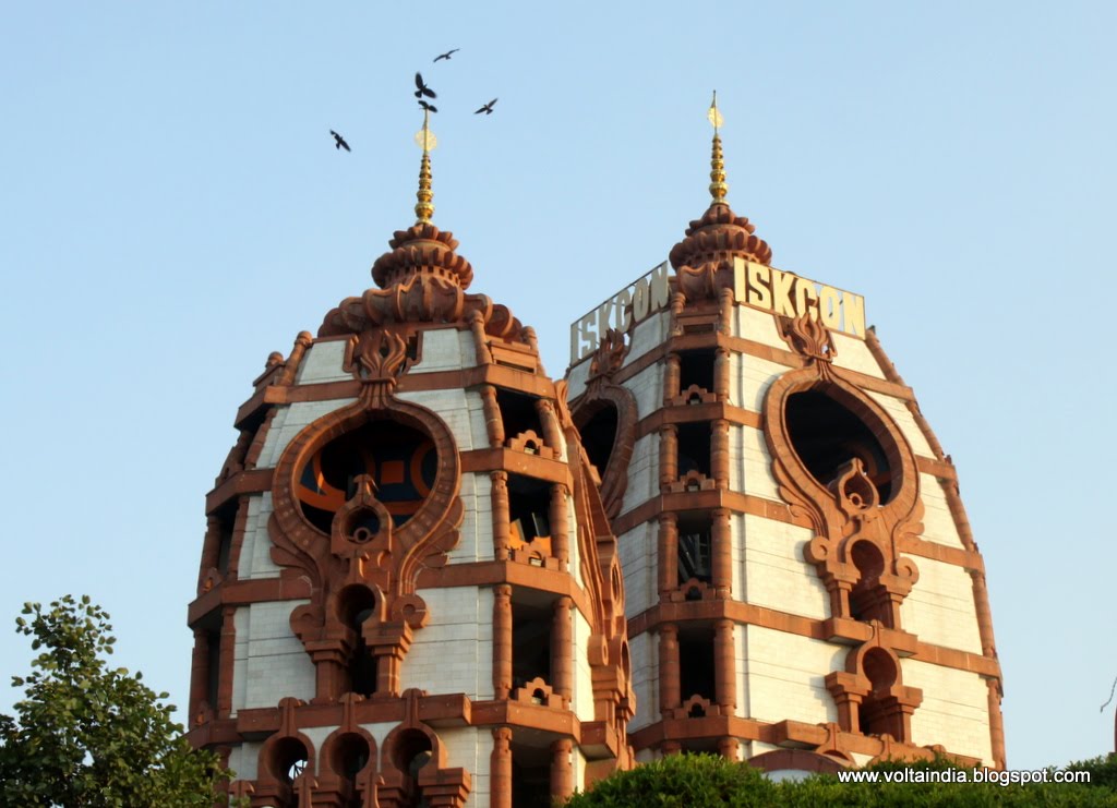 De volta à Índia: Delhi - Templo de Hare Krishna (ISKCON)