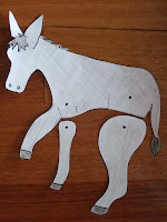 My Little Bookcase: MAKE YOUR OWN 'WINKY, WONKY DONKEY' PUPPET!