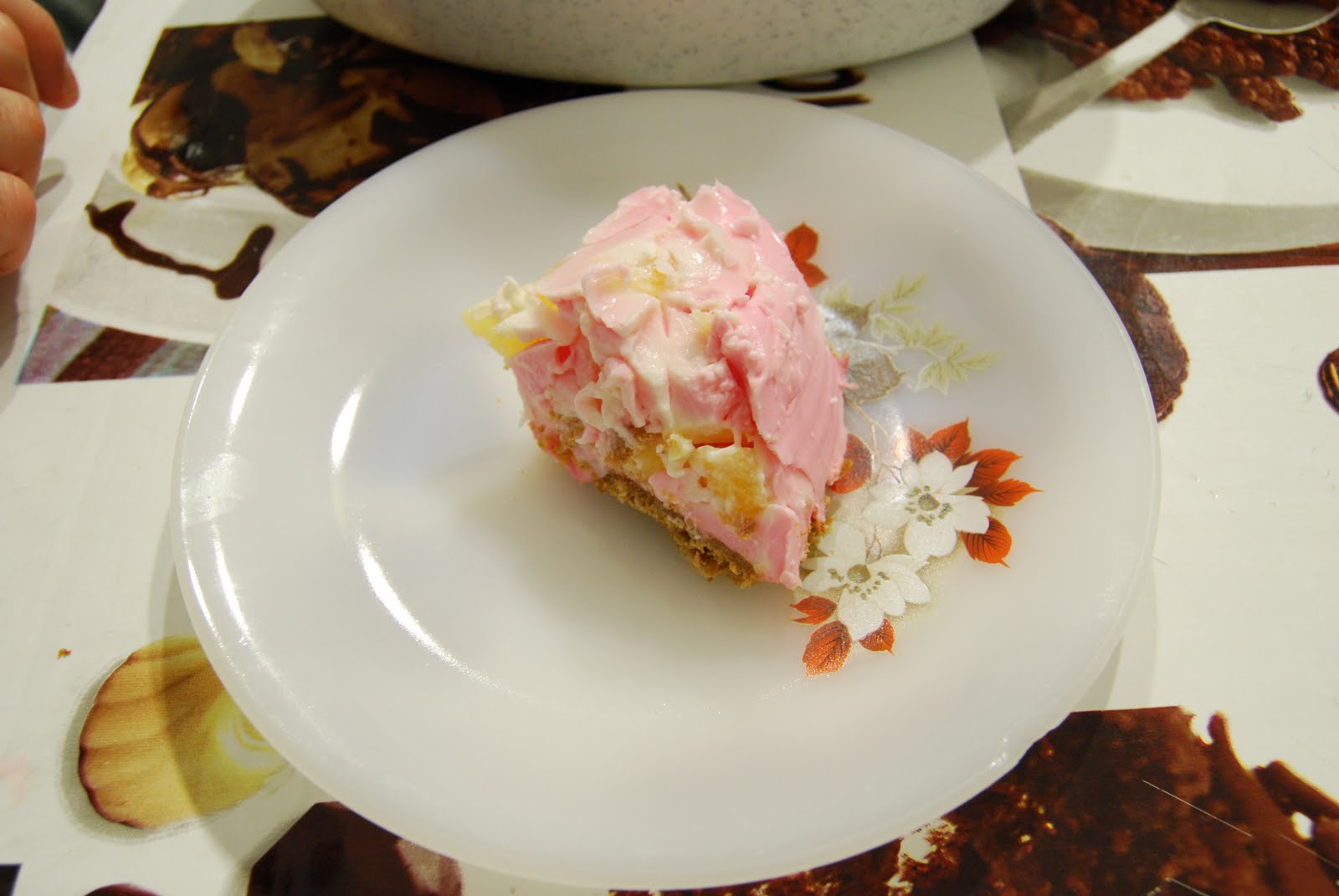 Somos lo que comemos.: Postre rosa