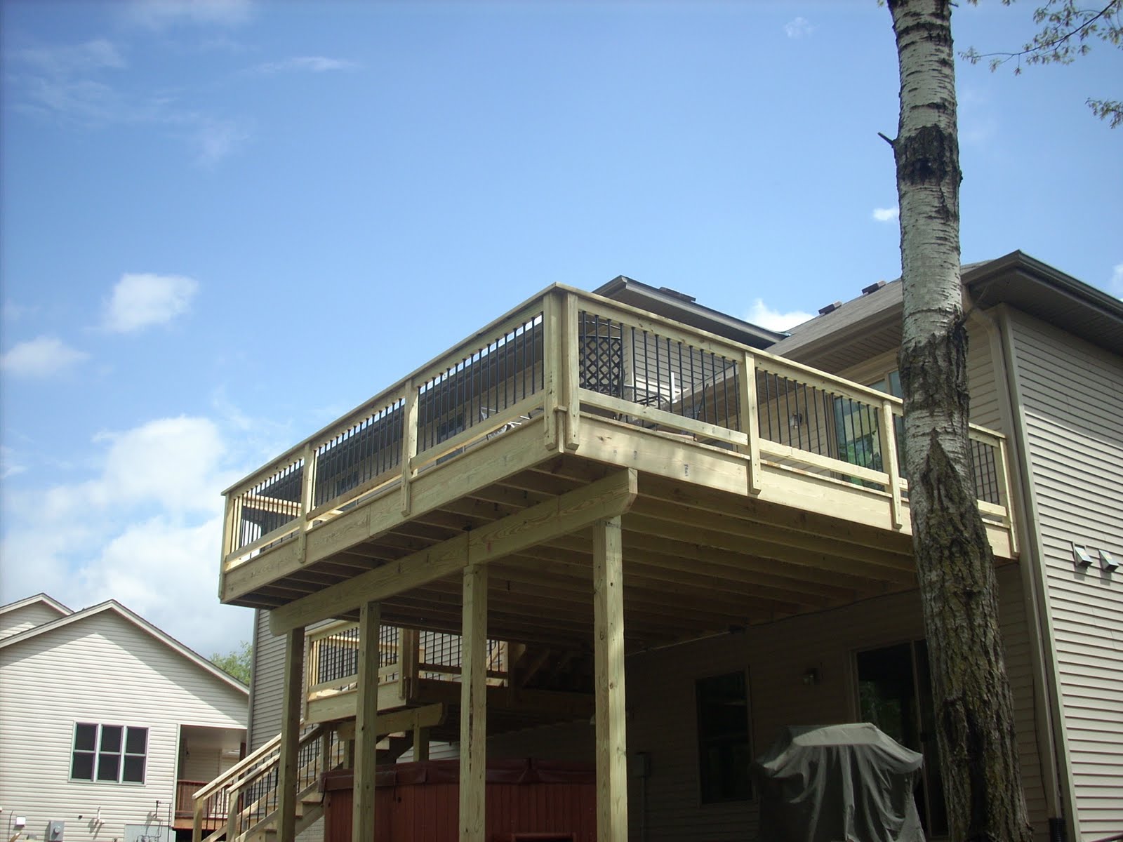 LadderWalker: Green treated deck