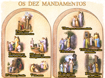 Santuário de Fátima: Os dez Mandamentos – Êxodo 19 e 24