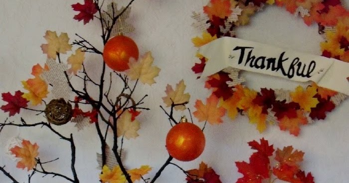 Make The Best of Things: Thankful wreath and autumn display.