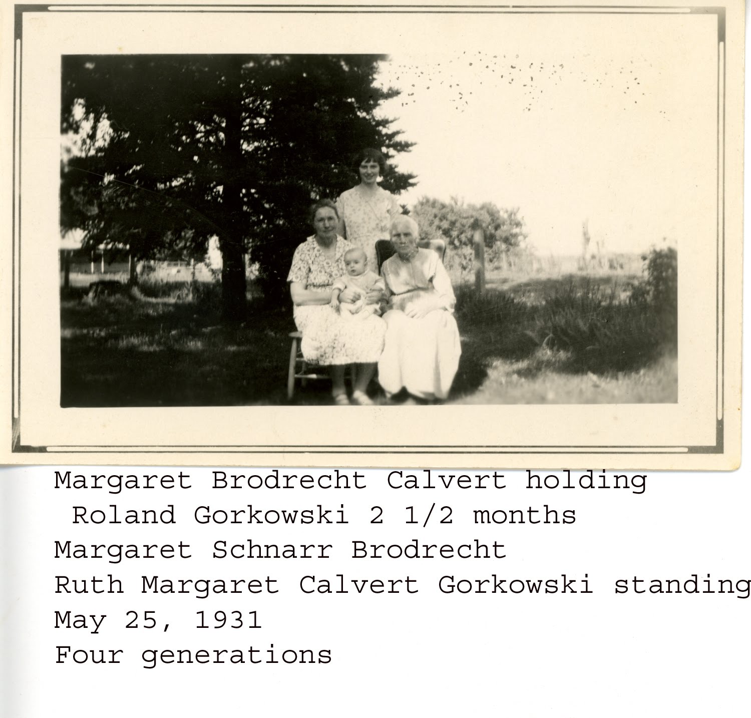 The Calvert Family History: Margaret Schnarr Brodrecht with Margaret ...