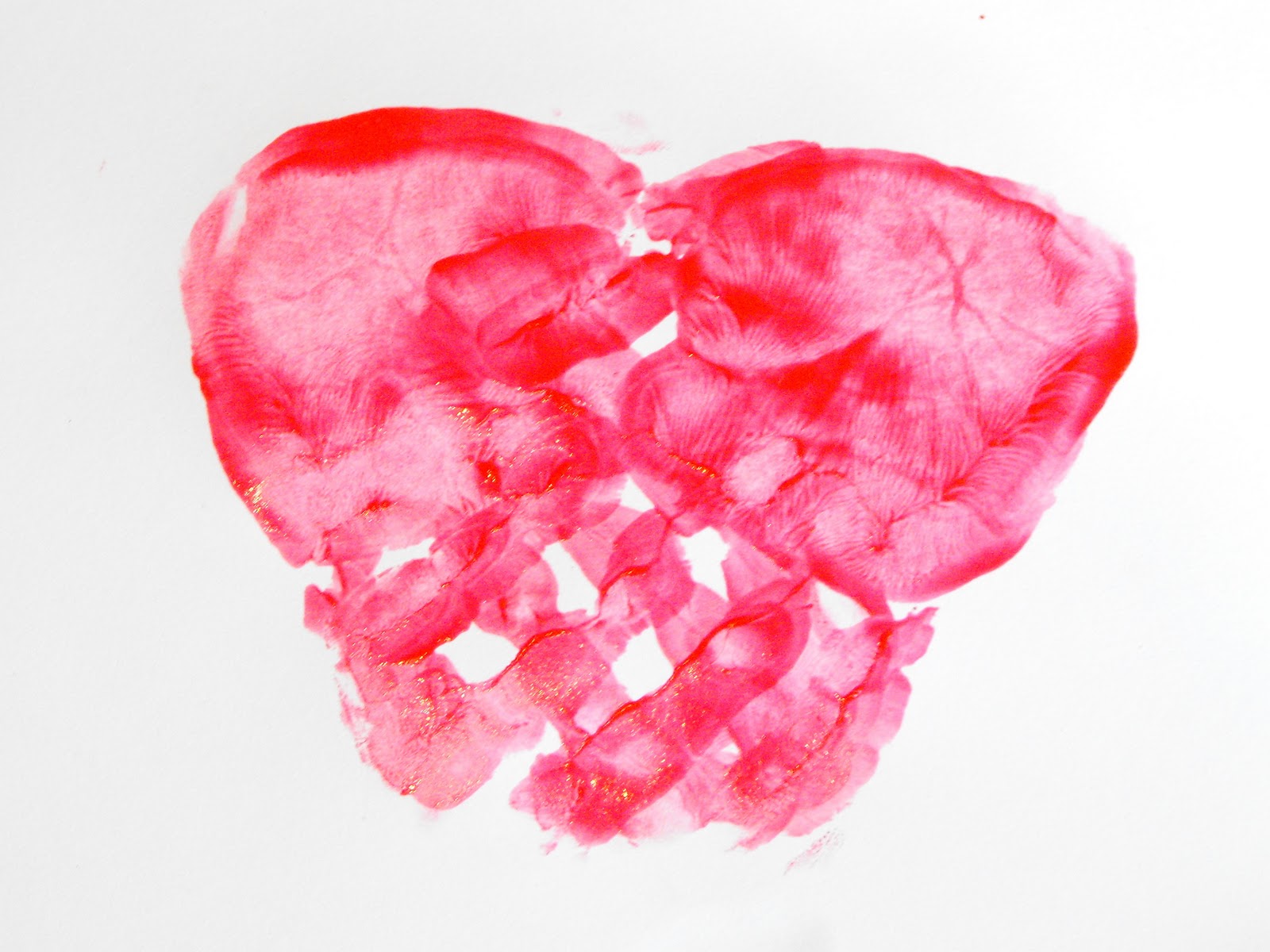 Erin's Creative Energy: Hand Print Hearts