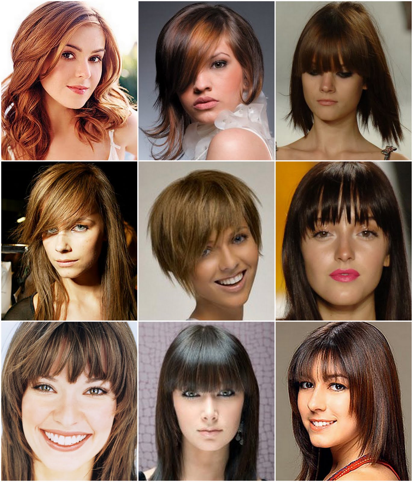 Tipos de franjas para cada tipo de cabelo | Just a Girls