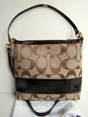 Shopping With Ayu: COACH 154 Signature Stripe Patent Convertible ...