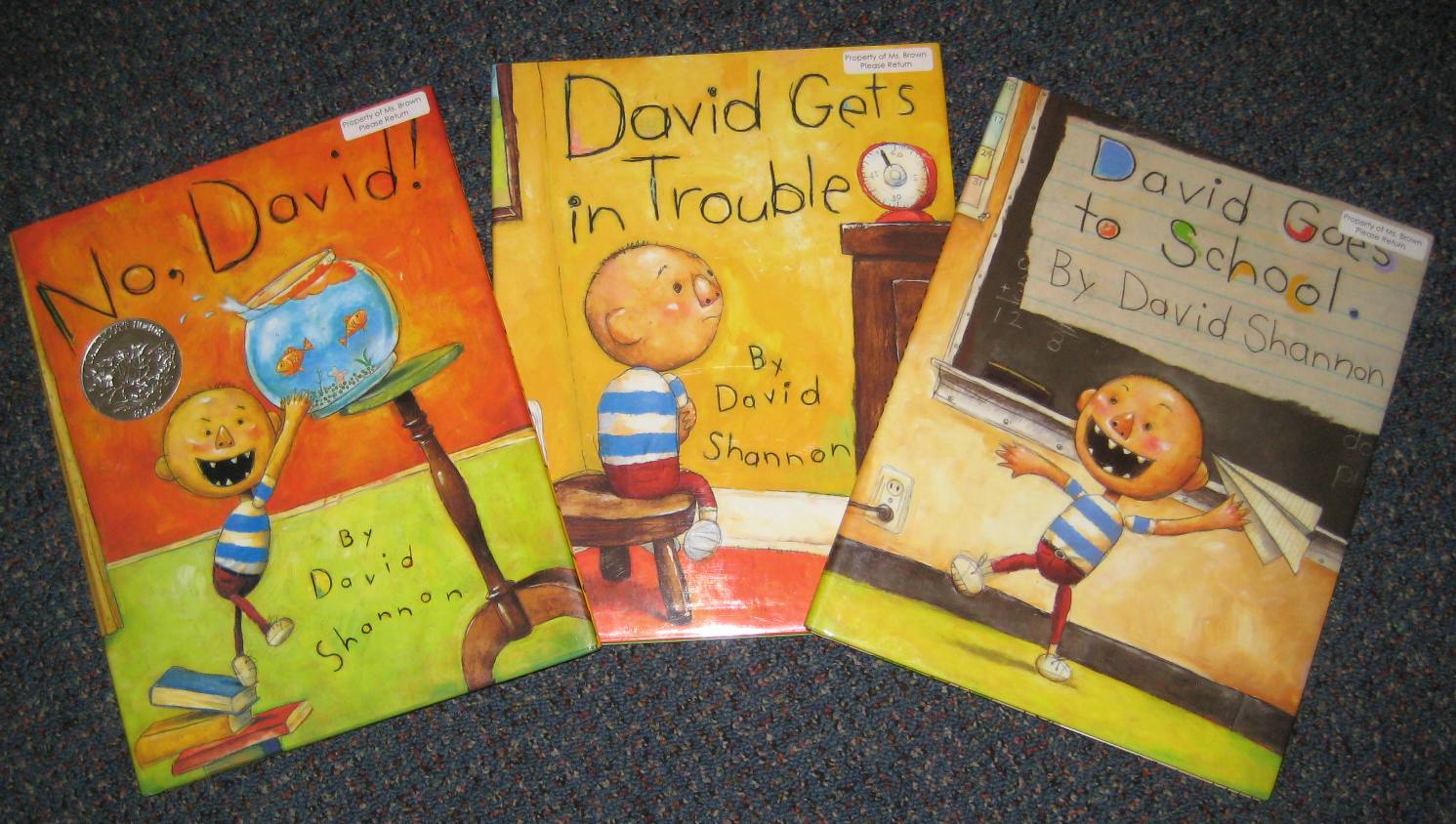 ms. brown's classroom: No David!