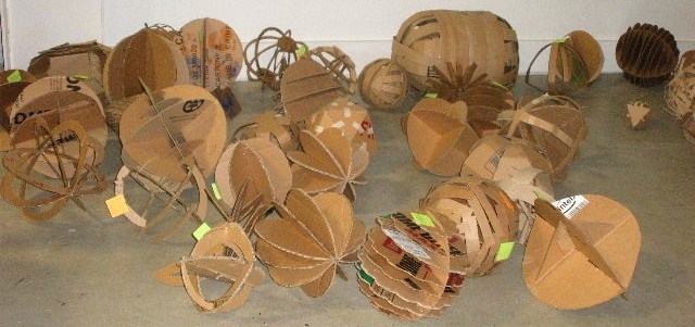 SPRING WASH 2011: Cardboard spheres