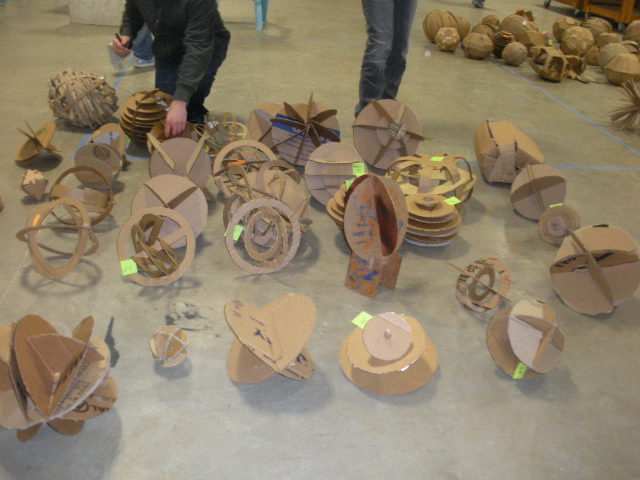 SPRING WASH 2011: Cardboard spheres