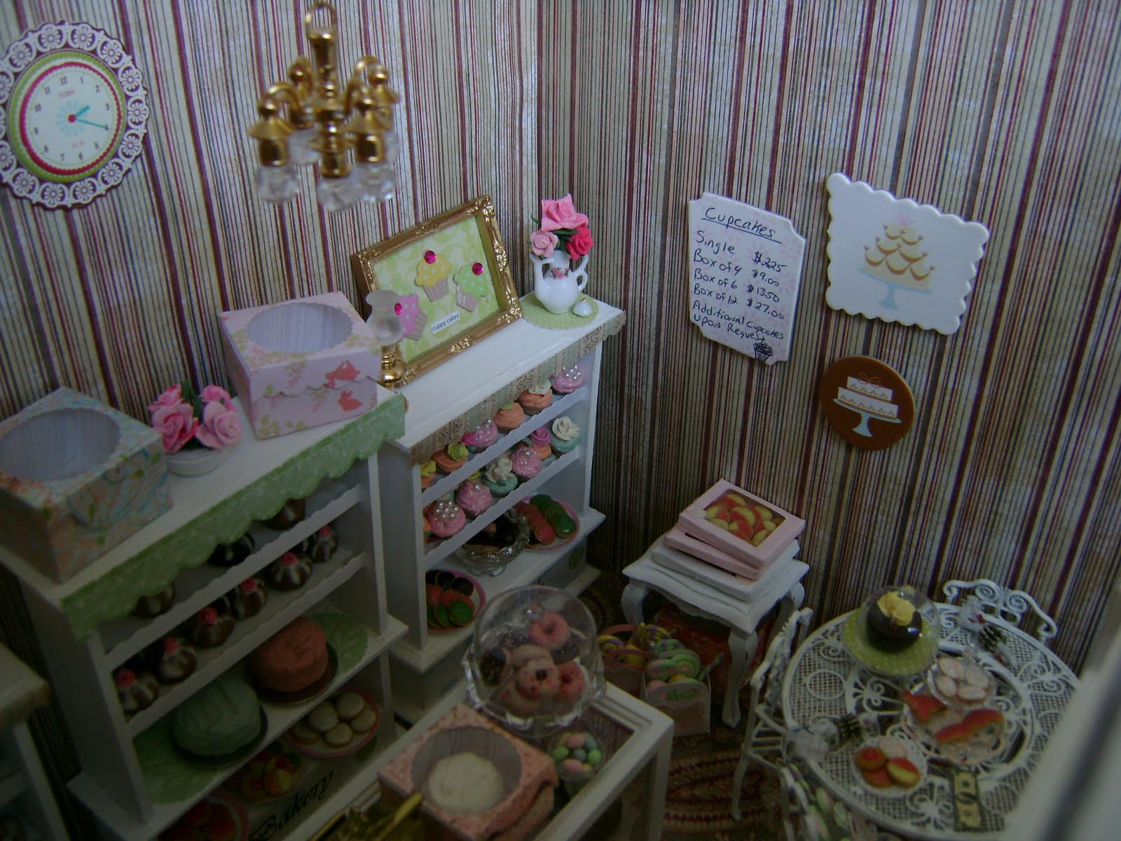 Baking In Miniature: Added the Store Front & Roof to my Shop