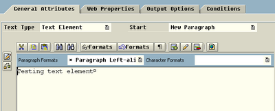 Blogs for everything in programming: How to insert text element in SAP Smartforms