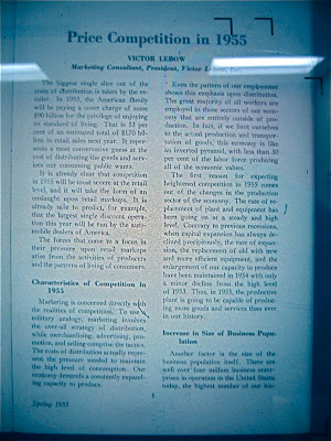 What Do I Know?: Victor Lebow's Complete Original 1955 Article