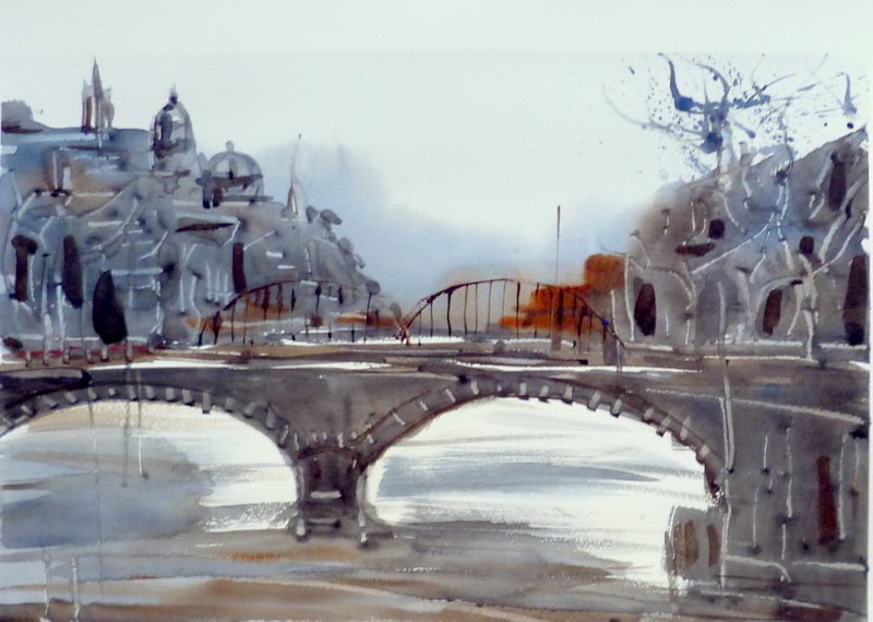 L'acquerello di Andreina: vista dal ponte