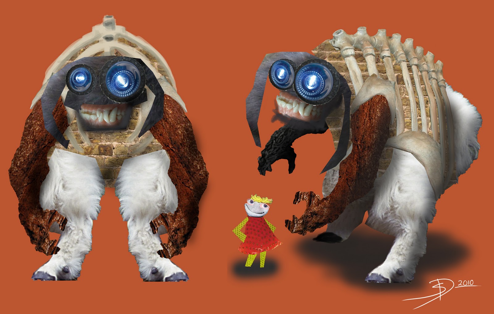 Stephen Dyva: Character Design Based on Collage