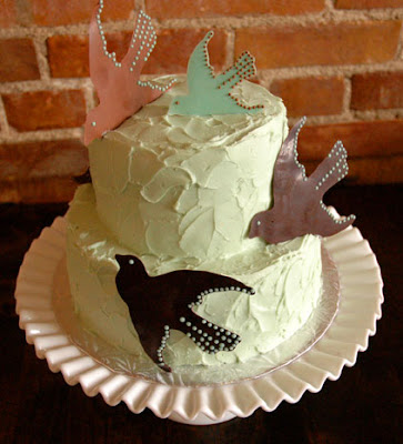 Treats in Type: Blue Bird Cake