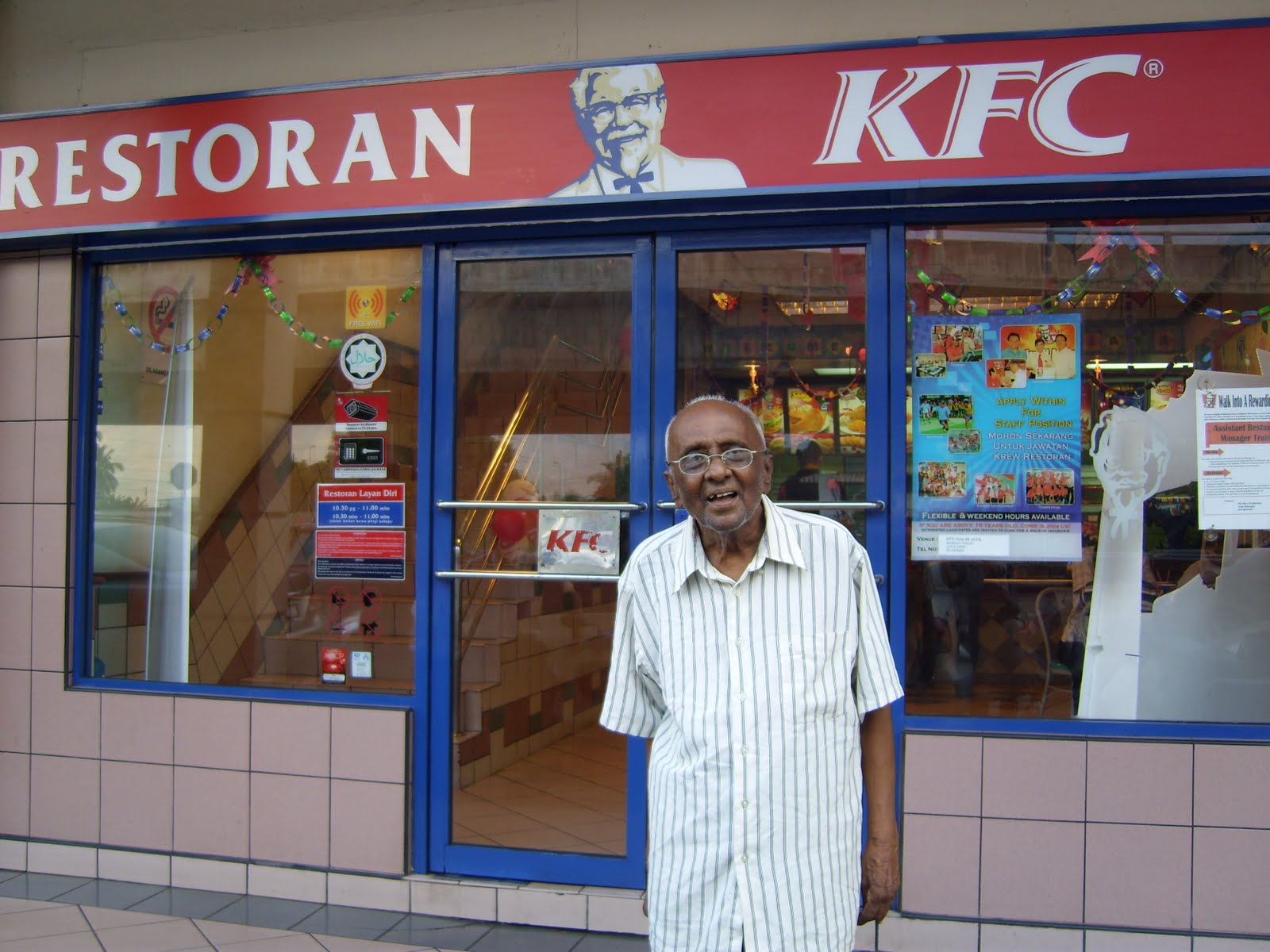 Michan Petite: Uncle Seelan At KFC