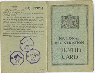 WW2 - The Second World War: WW2 National Registration ID Card